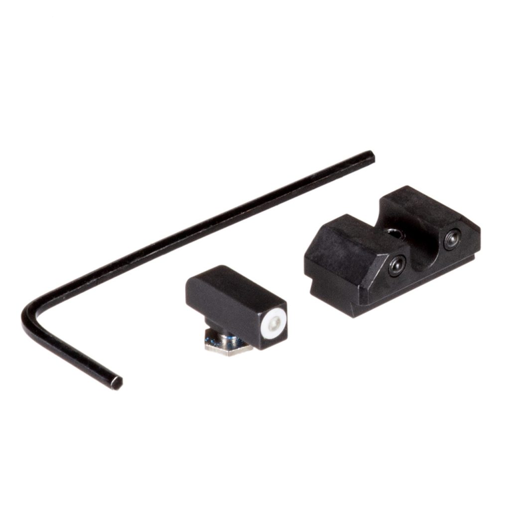 Night Fision G3/GX4 Tritium Sights White Front & Black Round Rear ...